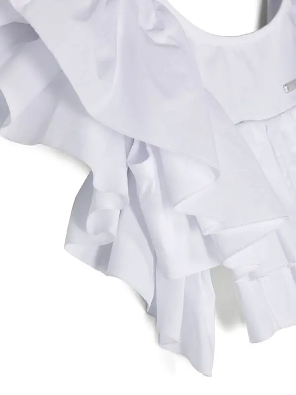 Monnalisa Ruffled Cropped Blouse