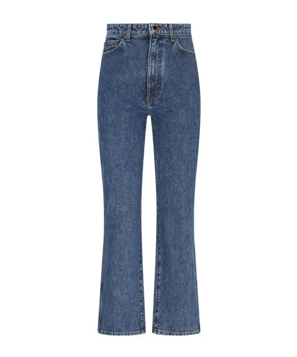 Khaite Abigail Straight-leg Jeans - Indigo