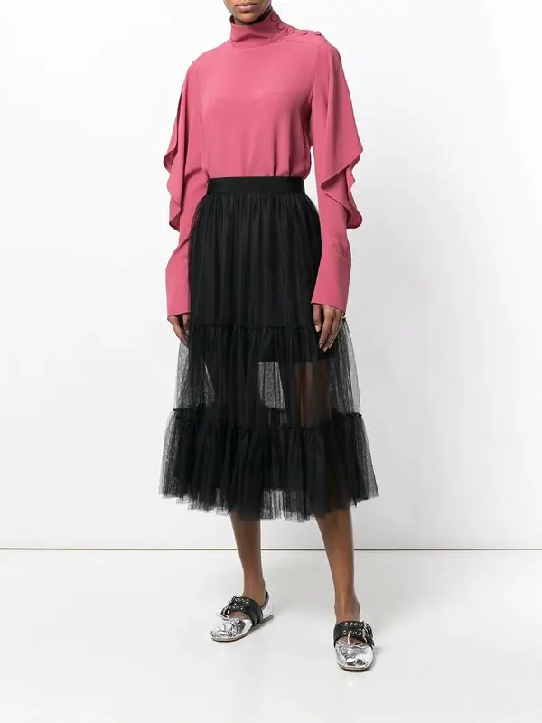 Moncler Tulle Pleated Skirt