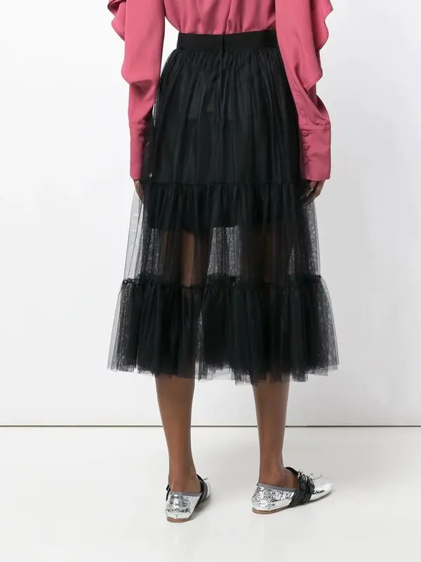 Moncler Tulle Pleated Skirt