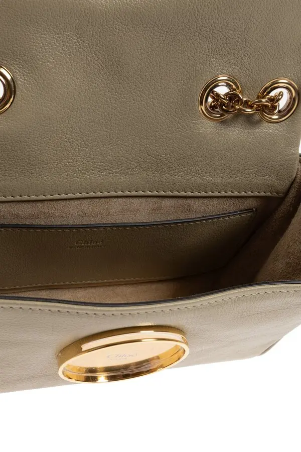 Chloé Small Heritage Logo Plaque Shoulder Bag