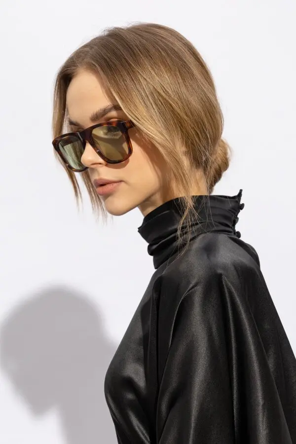 TOTEME The Navigator Tortoiseshell Sunglasses
