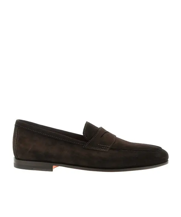 Santoni Carlo Penny Loafers - Brown