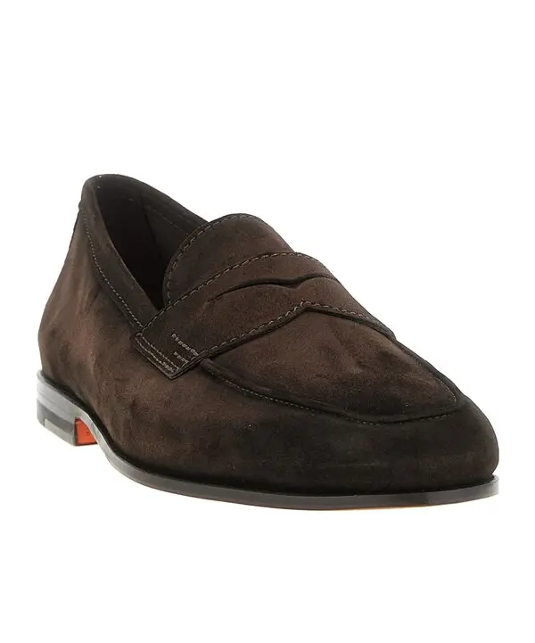 Santoni Carlo Penny Loafers - Brown