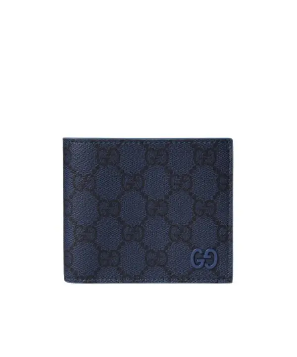 Gucci Gg Bi-fold Wallet - Dark Blue