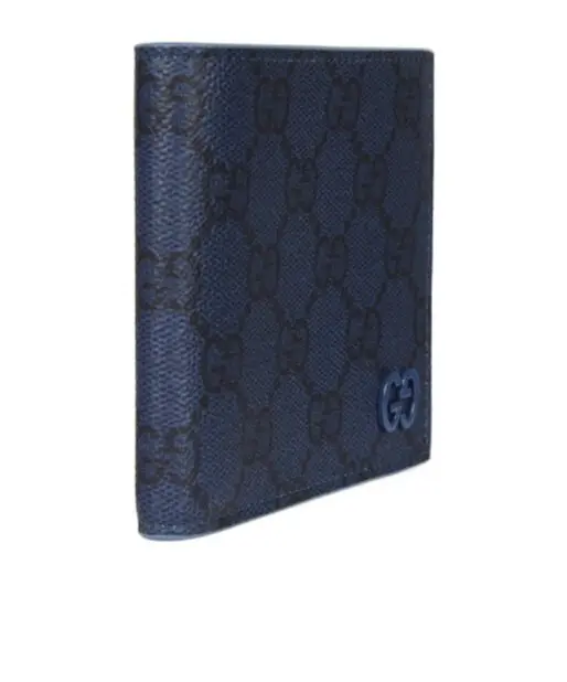 Gucci Gg Bi-fold Wallet - Dark Blue