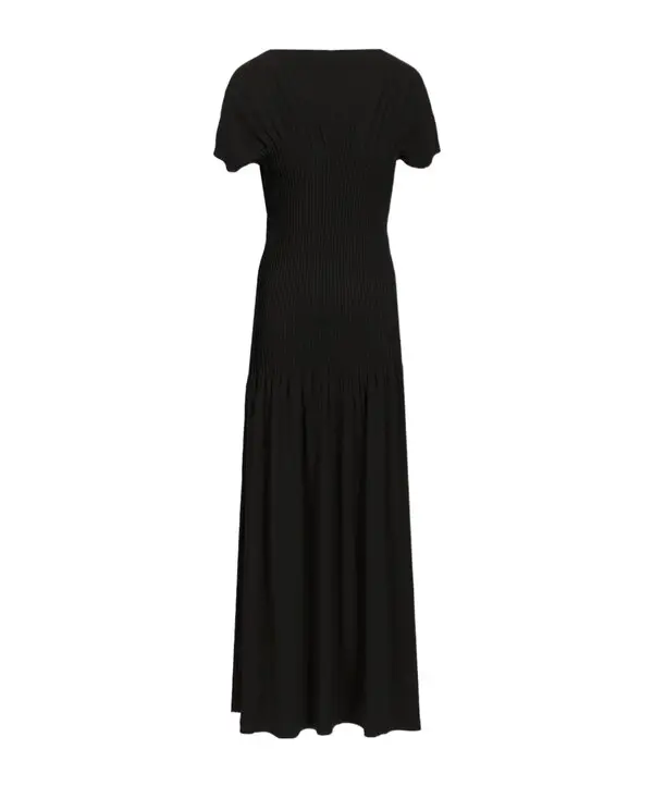 TOTEME Pleated Boat-neck Maxi Dress
