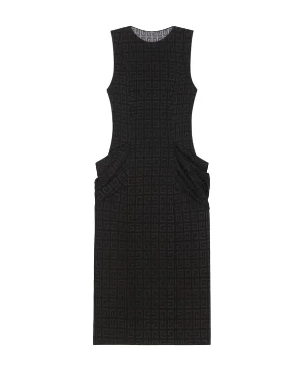 Givenchy 4g Jacquard Sleeveless Midi Dress