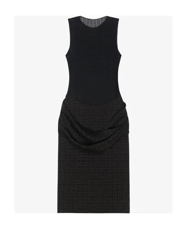 Givenchy 4g Jacquard Sleeveless Midi Dress
