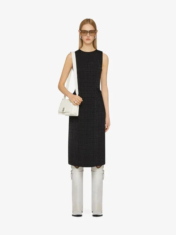 Givenchy 4g Jacquard Sleeveless Midi Dress