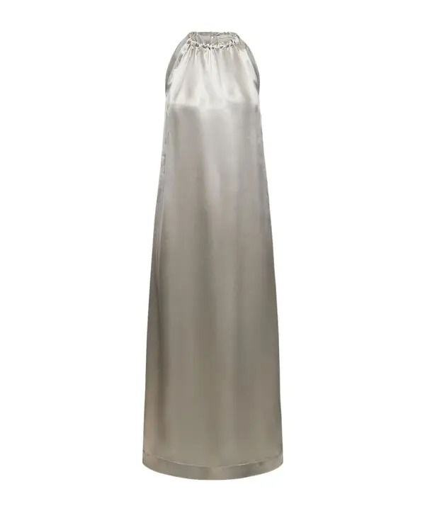 LOULOU STUDIO Halter Neck Sleeveless Dress - Gray