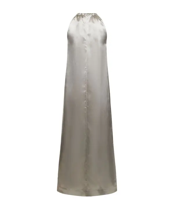 LOULOU STUDIO Halter Neck Sleeveless Dress - Gray