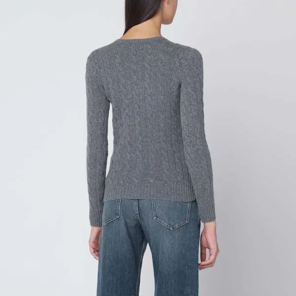 Polo Ralph Lauren Kimberly V-neck Jumper - Grey