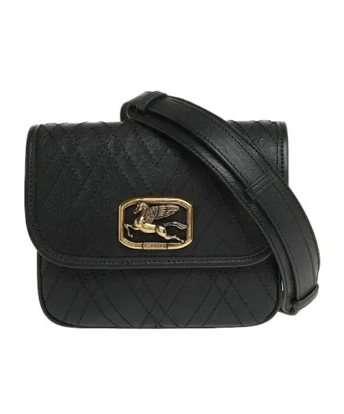 Etro Quilted Shoulder Bag With Logo Clasp