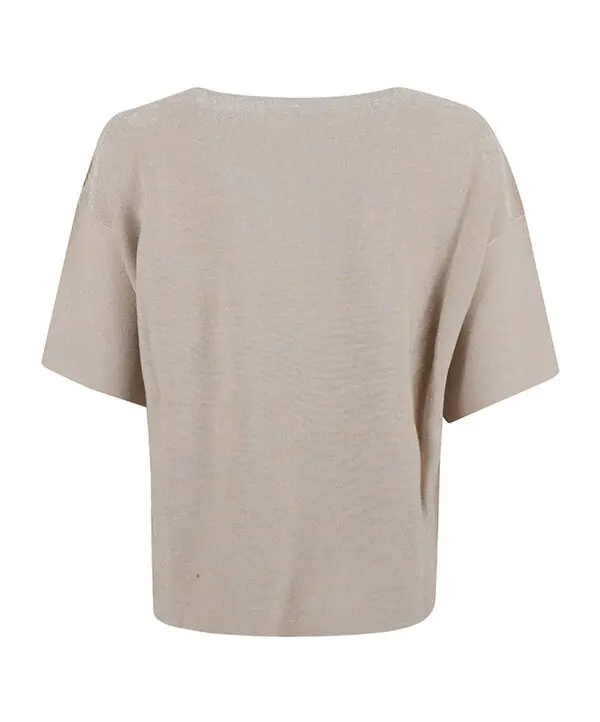 Fabiana Filippi Brilliant Boatneck Jumper - Nude