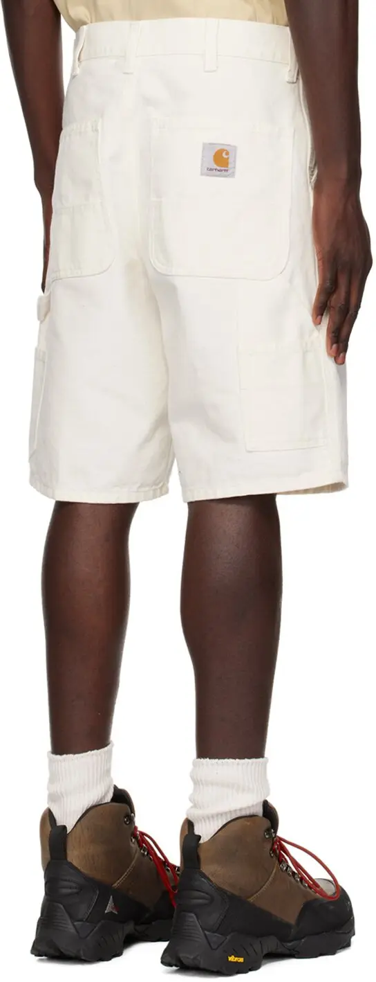 Carhartt Work In Progress Knee Length Work Shorts - White