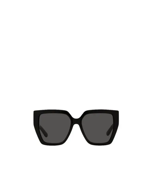 Dolce & Gabbana Square Frame Sunglasses With Logo Detail - Black
