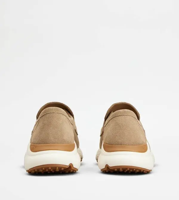 TOD'S Sporty Penny Bar Loafers - Nude