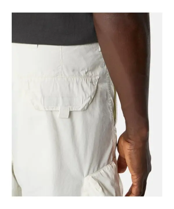 Stone Island Loose-fit Cargo Trousers With Adjustable Waistband - Ivory