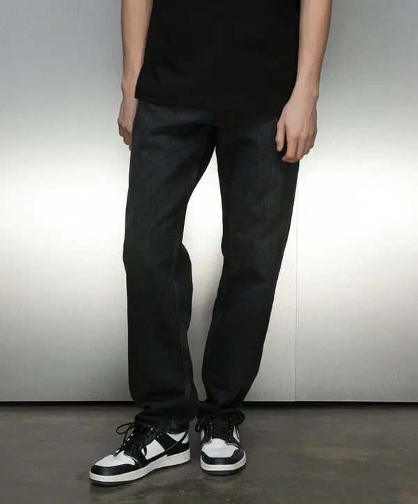 Off-White Logo Patch Tapered Jeans