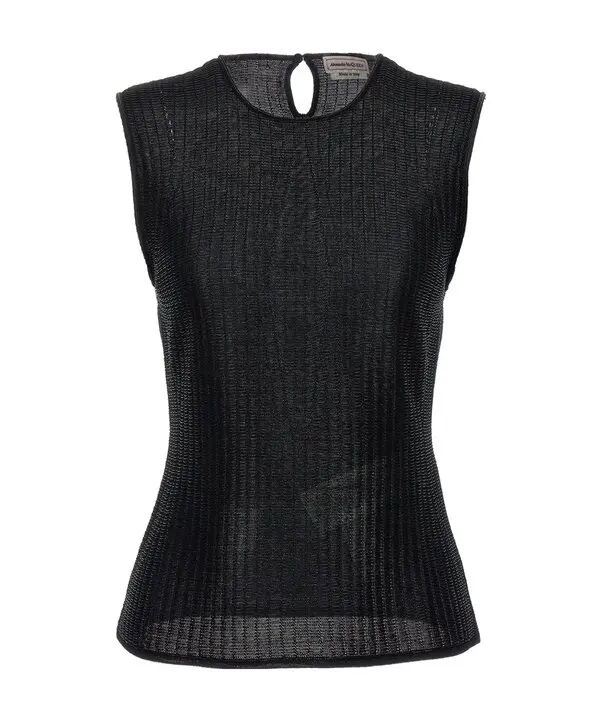 Alexander McQueen Sleeveless Armor Knit Vest