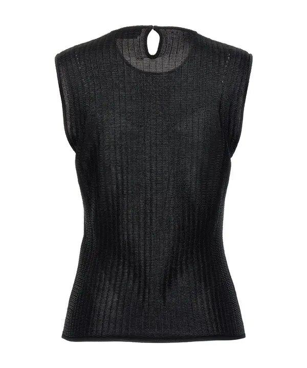 Alexander McQueen Sleeveless Armor Knit Vest