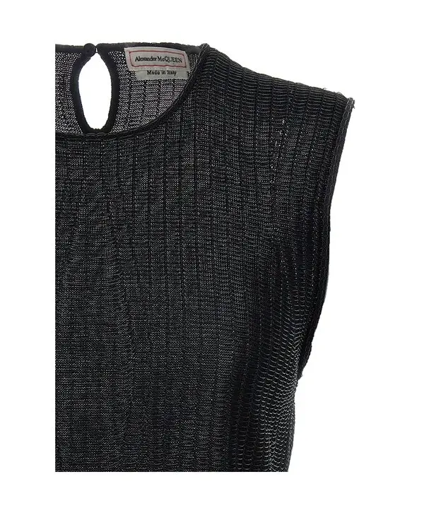 Alexander McQueen Sleeveless Armor Knit Vest