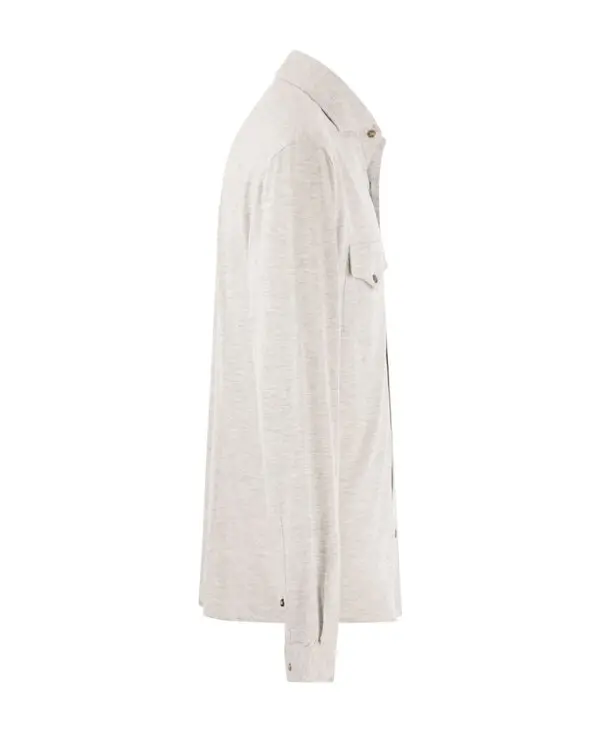Brunello Cucinelli Flap Pocket Long-sleeved Shirt