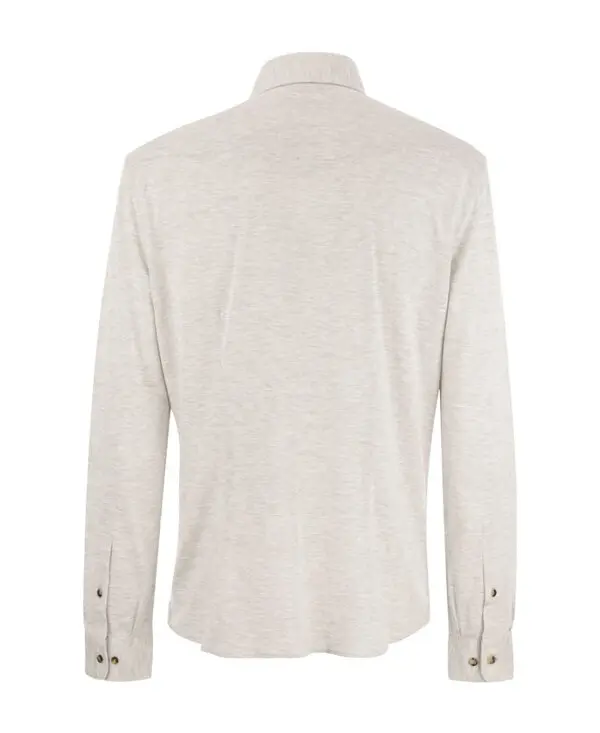 Brunello Cucinelli Flap Pocket Long-sleeved Shirt