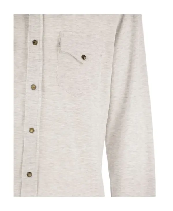 Brunello Cucinelli Flap Pocket Long-sleeved Shirt