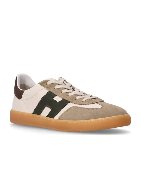 Hogan Lace-up Round Toe Low Top Sneakers - Nude