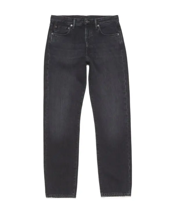 Acne Studios Logo Patch Mid-rise Jeans - Black