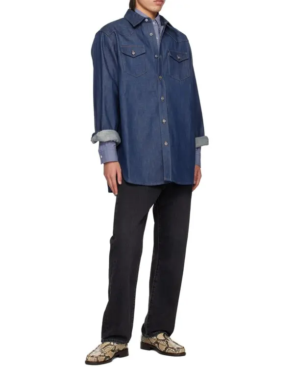 Acne Studios Logo Patch Mid-rise Jeans - Black