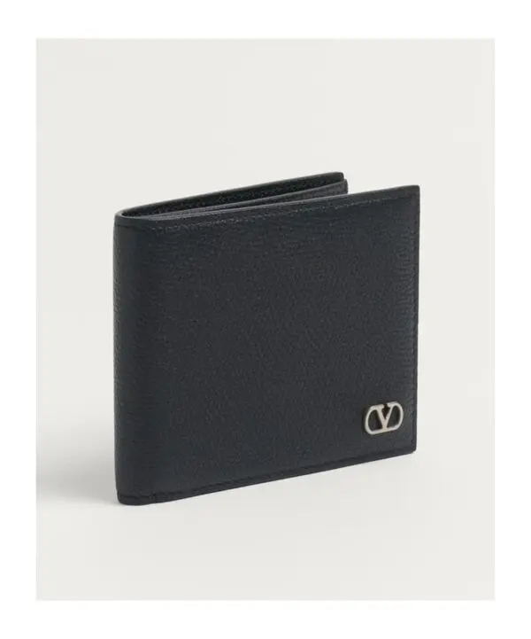 Valentino Garavani Vlogo Signature Bi-fold Wallet - Black