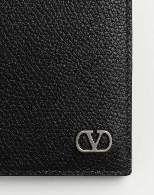 Valentino Garavani Vlogo Signature Bi-fold Wallet - Black