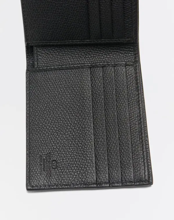 Valentino Garavani Vlogo Signature Bi-fold Wallet - Black