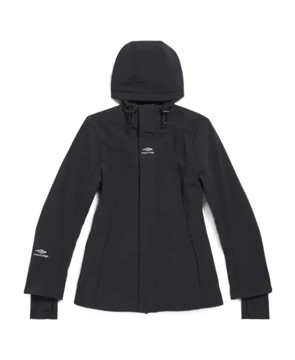 Balenciaga 3b Icon Ski Hourglass Parka - Black