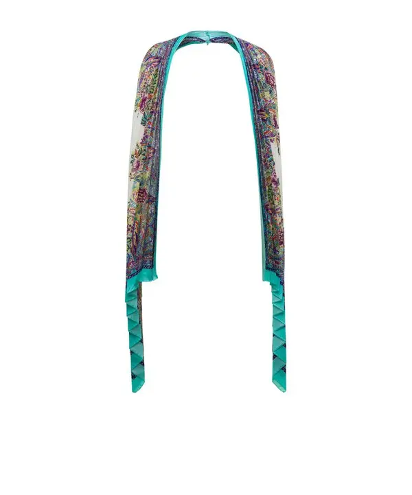Etro Floral-printed Pleated Wraparound Scarf - Multicolor