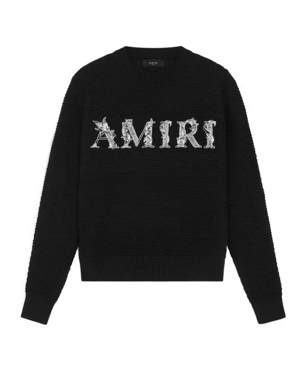 Amiri Baroque Logo Sweater - Black