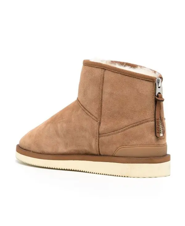 Suicoke Suede Ankle Boots - Nude