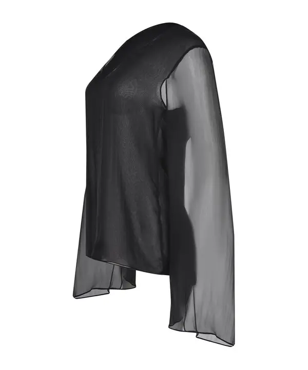 Alberta Ferretti V-neck Long Sleeve T-shirt