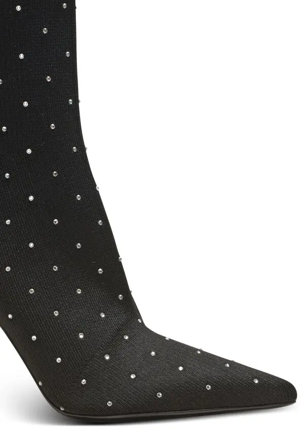Balmain Moneta Embellished Sock Boots