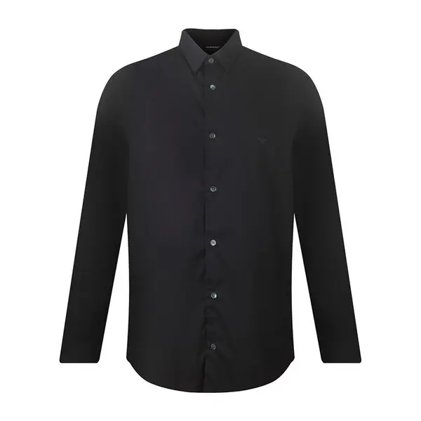 Emporio Armani Long-sleeved Shirt - Black