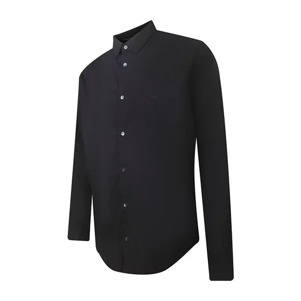 Emporio Armani Long-sleeved Shirt - Black