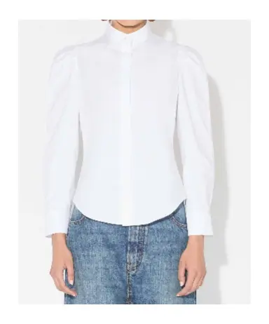 Alaïa Poplin Puff Shoulder Shirt