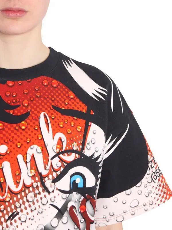Moschino Printed Crewneck T-shirt Dress