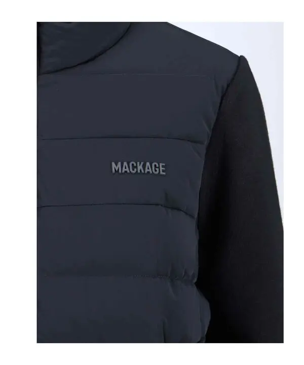 Mackage High Neck Zip-fastening Jacket With Leather Details
