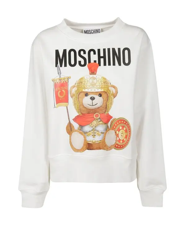 Moschino Teddy Bear Graphic Sweatshirt - Nude