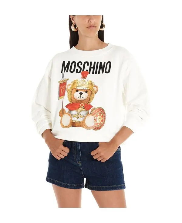 Moschino Teddy Bear Graphic Sweatshirt - Nude