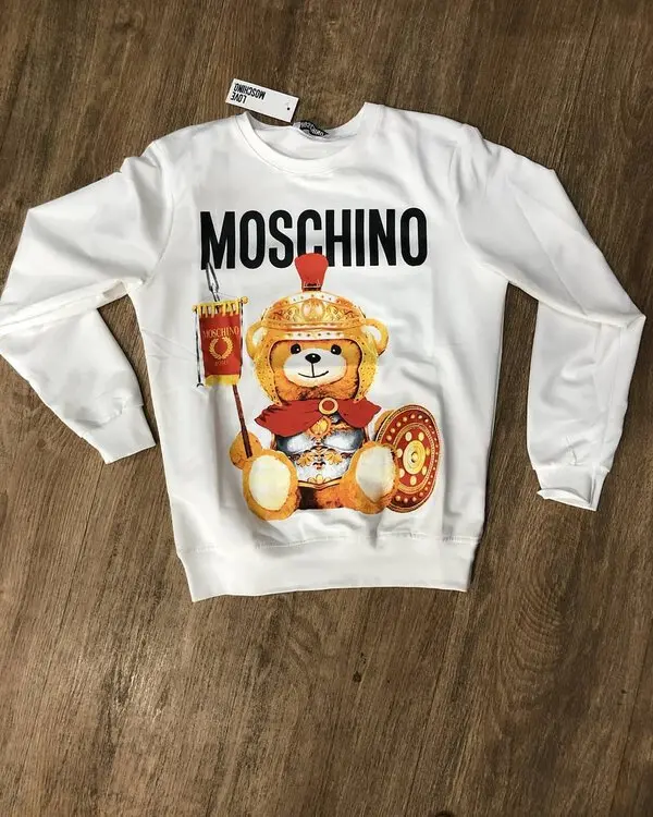 Moschino Teddy Bear Graphic Sweatshirt - Nude